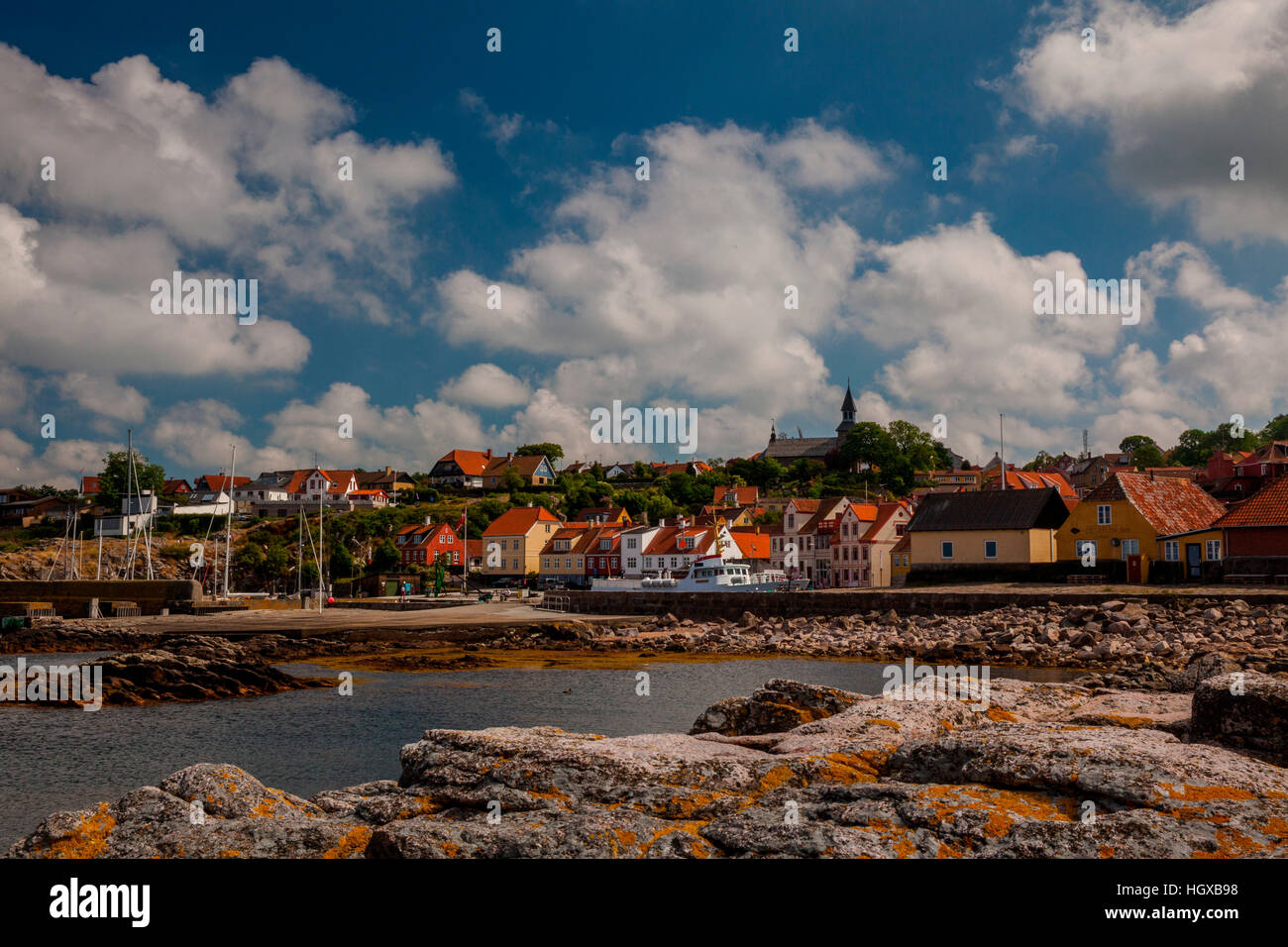 Gudhjem harbour hi-res stock photography and images - Alamy