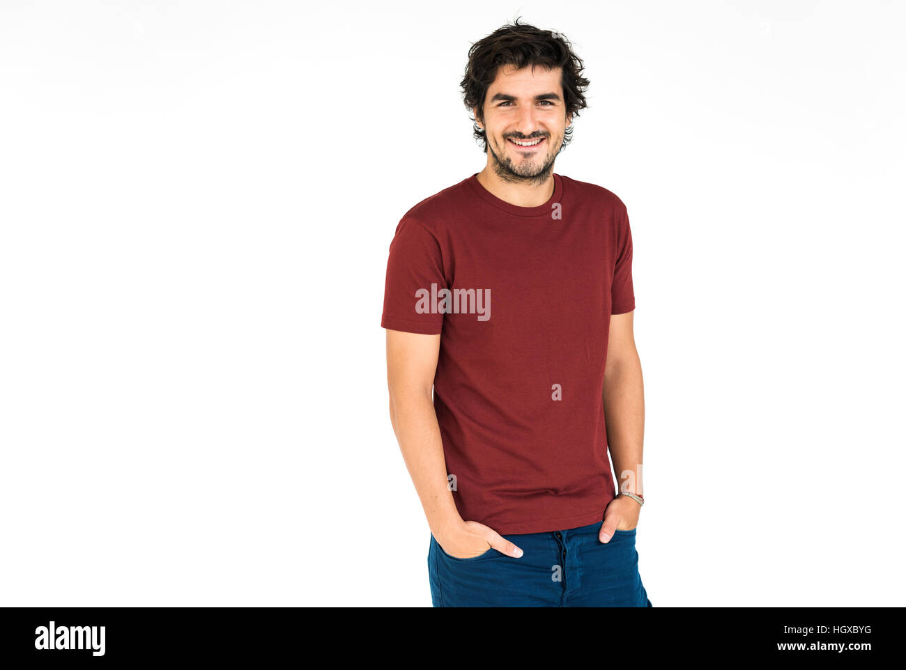 Man Smiling Happiness Portrait Concept Stock Photo - Alamy