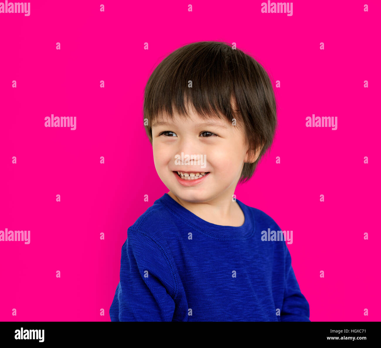 Little Kid Boy Smile Happy Concept Stock Photo - Alamy