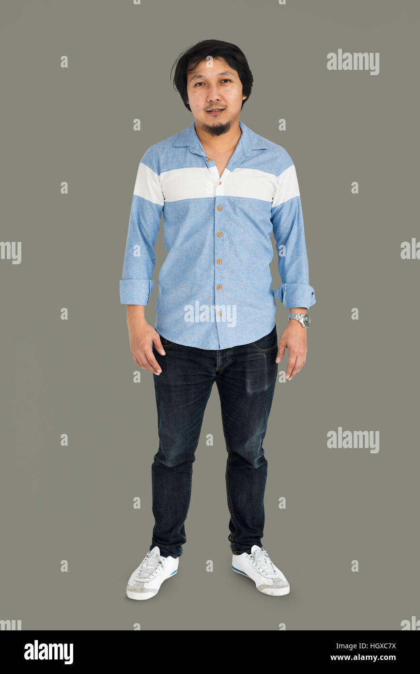 People Man Full Body Studio Shoot Concept Stock Photo - Alamy