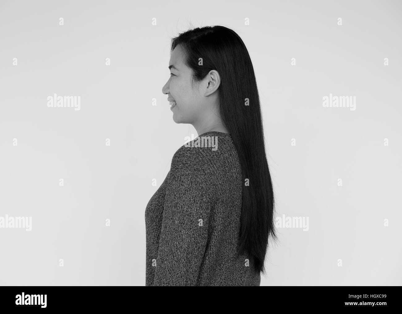 Asian Woman Smiling Happiness Portrait Concept Stock Photo - Alamy