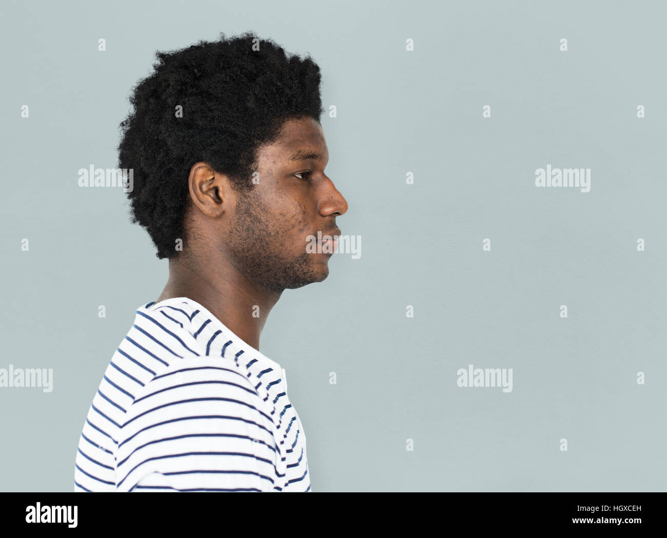 African Descent Man Male Studio Concept Stock Photo - Alamy