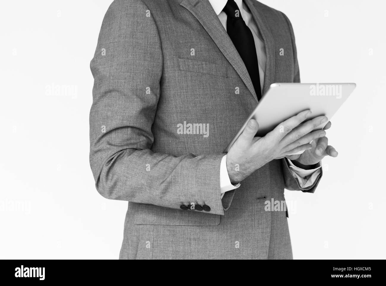 People technology concept man Black and White Stock Photos & Images - Alamy