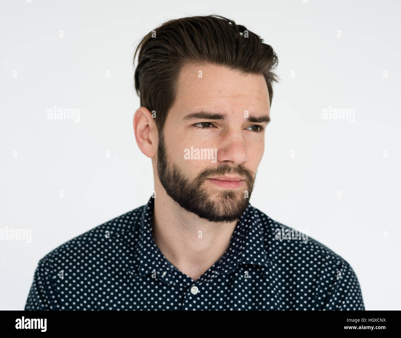 Man Serious Studio Portrait Concept Stock Photo - Alamy