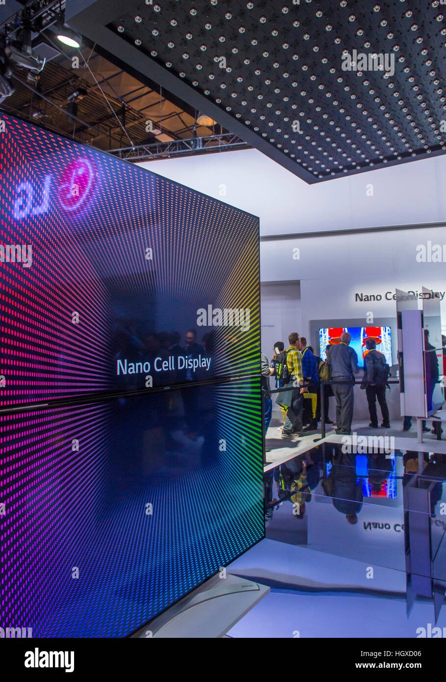 LAS VEGAS - JAN 08 : The LG booth at the CES show in Las Vegas on ...