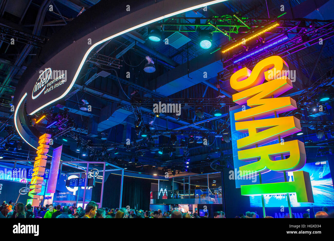Intel booth ces show in hi-res stock photography and images - Alamy