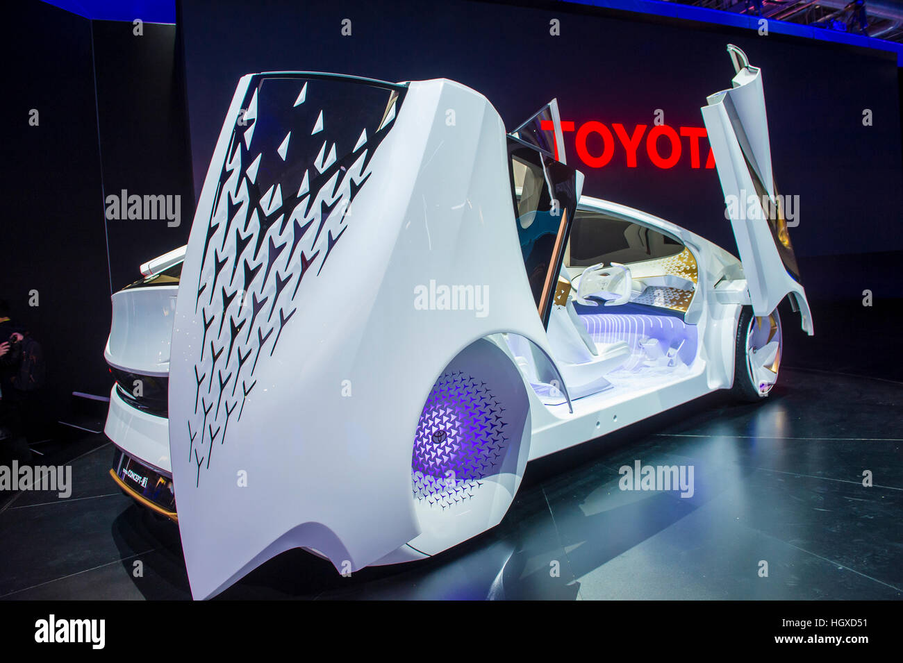 Toyota Concept car at the CES Show in Las Vegas, Navada Stock Photo - Alamy