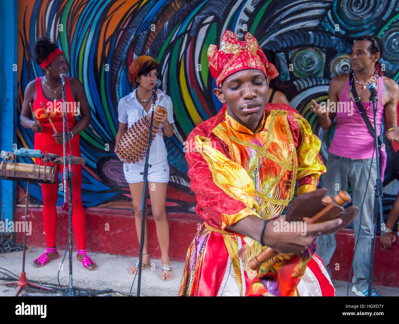 HAVANA, CUBA - JULY 18 : Rumba dancer in Havana Cuba on July 18 2016 ...