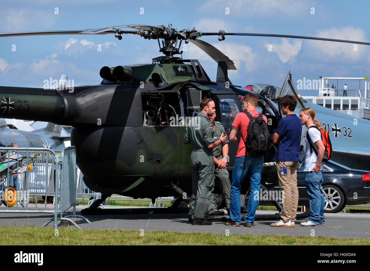 Hubschrauber, Besucher, Deutsche Luftwaffe, ILA, Berlin-Schoenefeld ...