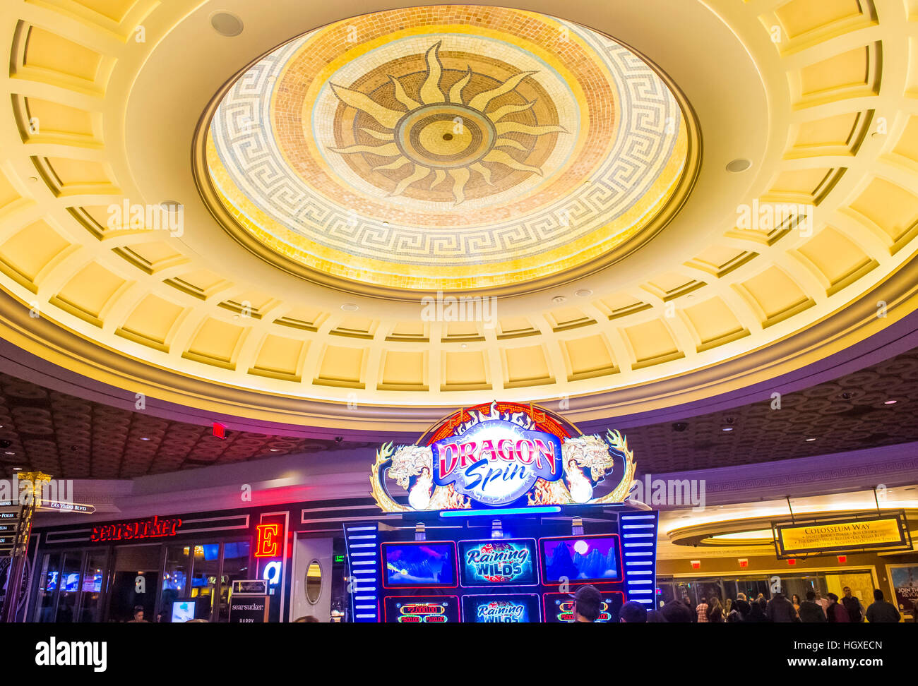 LAS VEGAS - NOV 24 : The Caesars Palace interior on October 05 2016 in ...