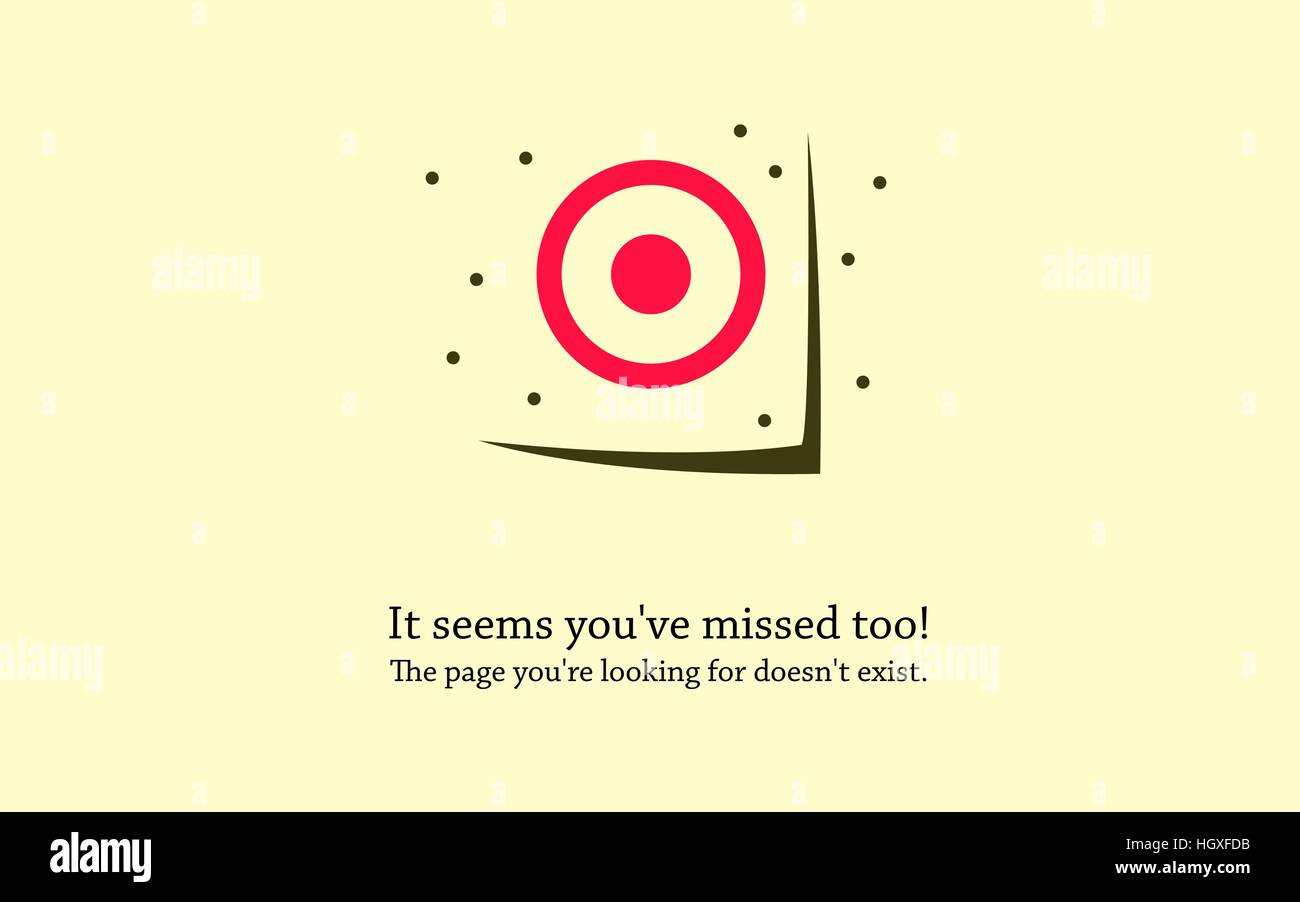 Missing the target Stock Vector Images - Alamy