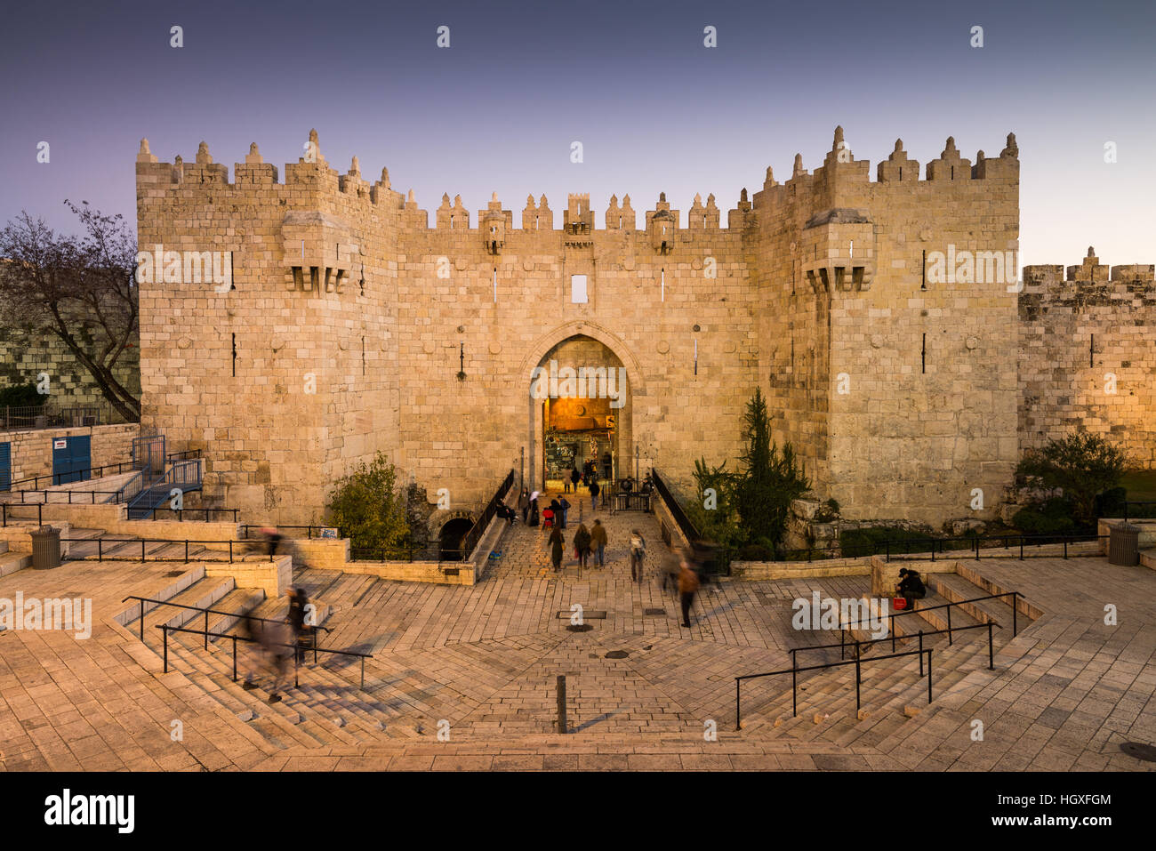 Damascus Gate in the old city, Jerusalem, Israel Stock Photo - Alamy