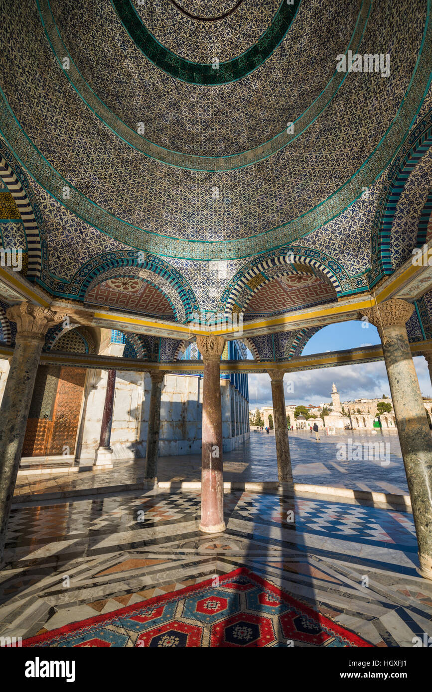 Dome of the Chain, Temple Mount, Jerusalem, Asia Stock Photo - Alamy