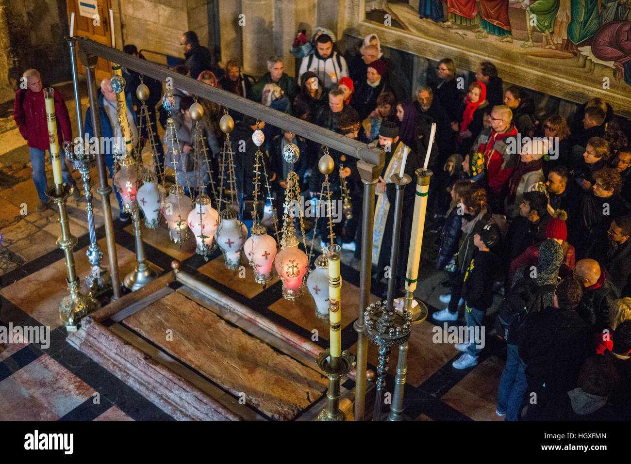 Stone of the Unction, Church of the Holy Sepulchre, Old City, UNESCO ...