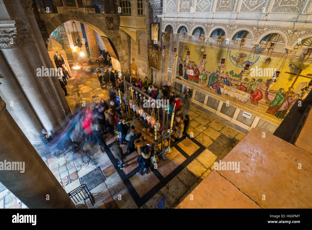 Stone of the Unction, Church of the Holy Sepulchre, Old City, UNESCO ...