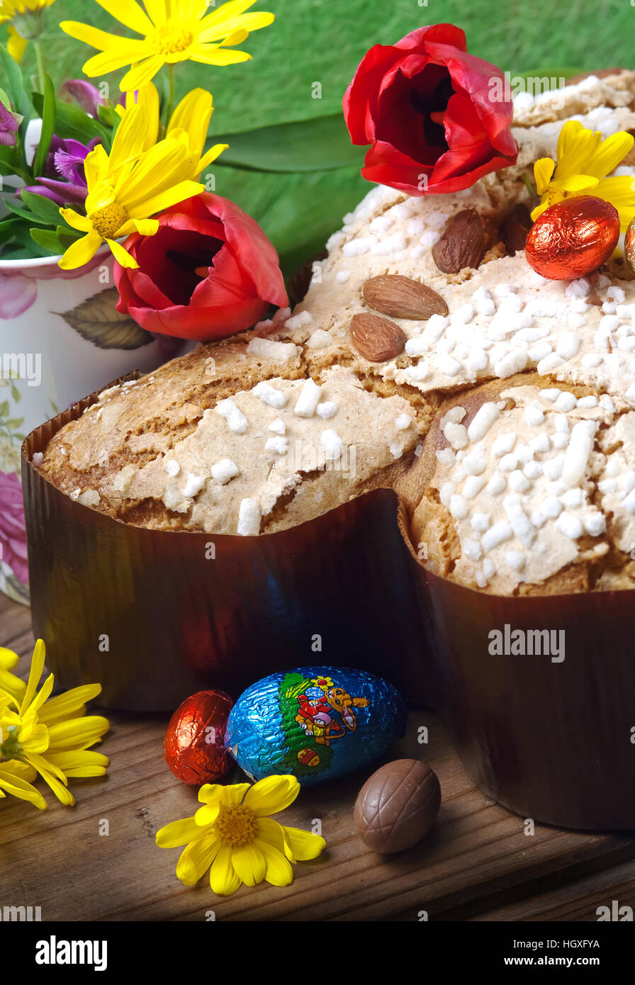 Colomba - Traditional Italian Easter cake Stock Photo - Alamy