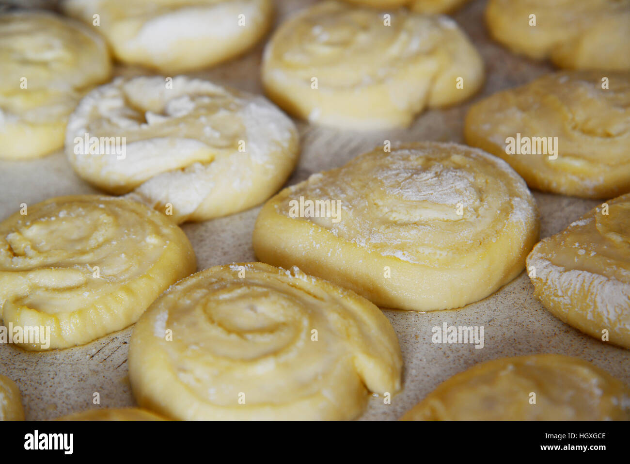 Uncooked puff pastry hi-res stock photography and images - Alamy