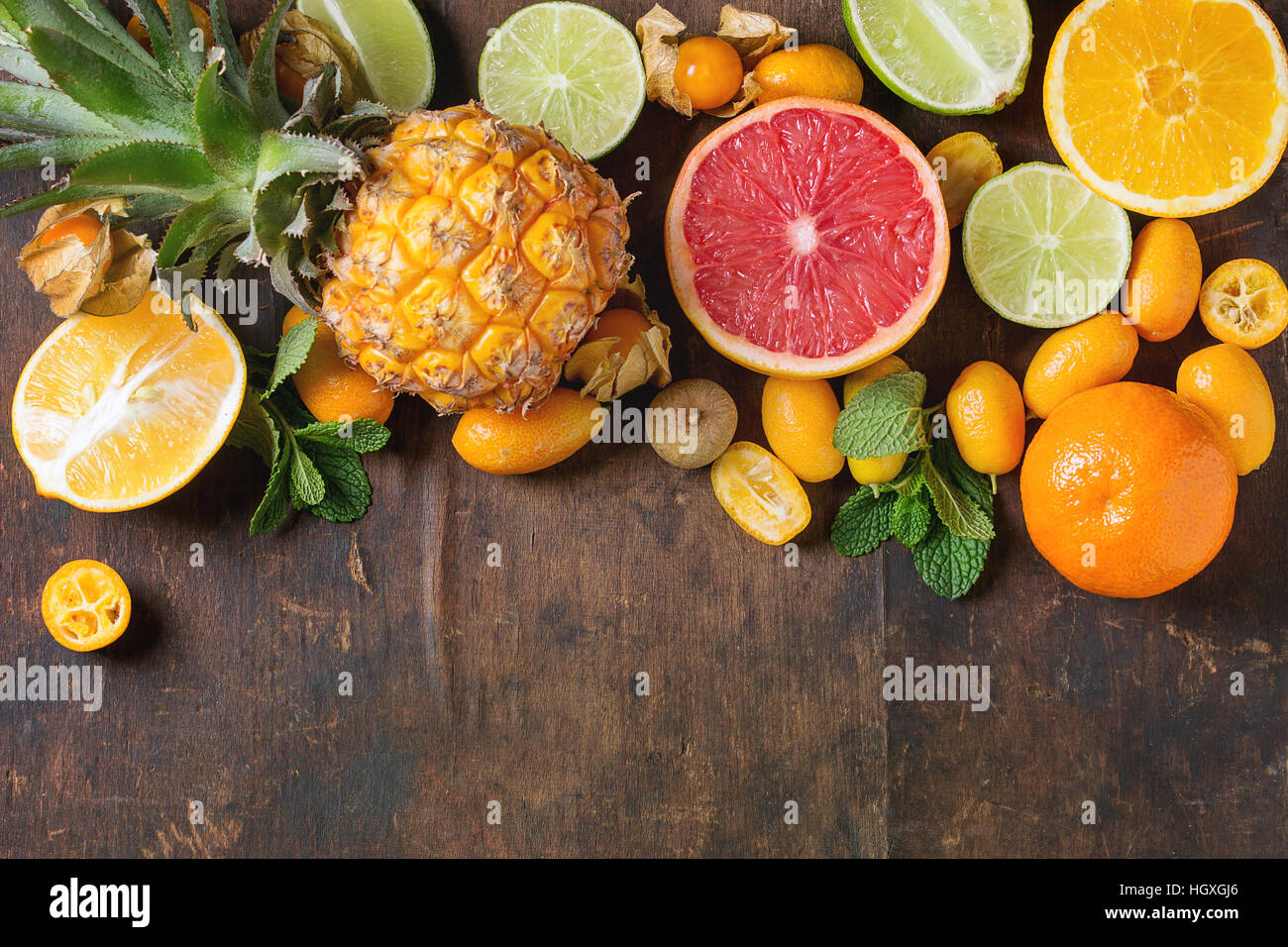 Variety of citrus fruits Stock Photo - Alamy