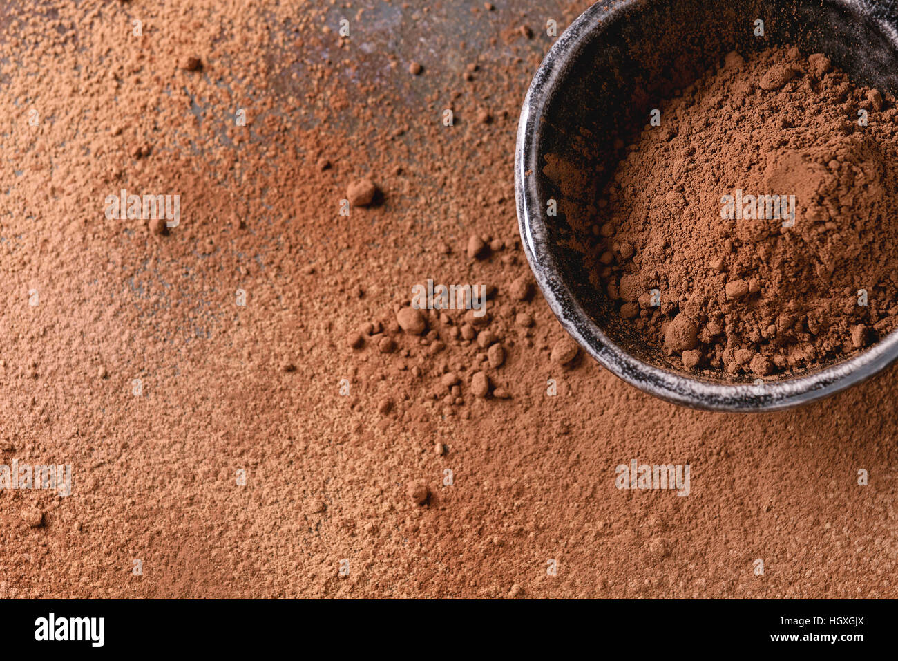 Cocoa powder as background Stock Photo - Alamy