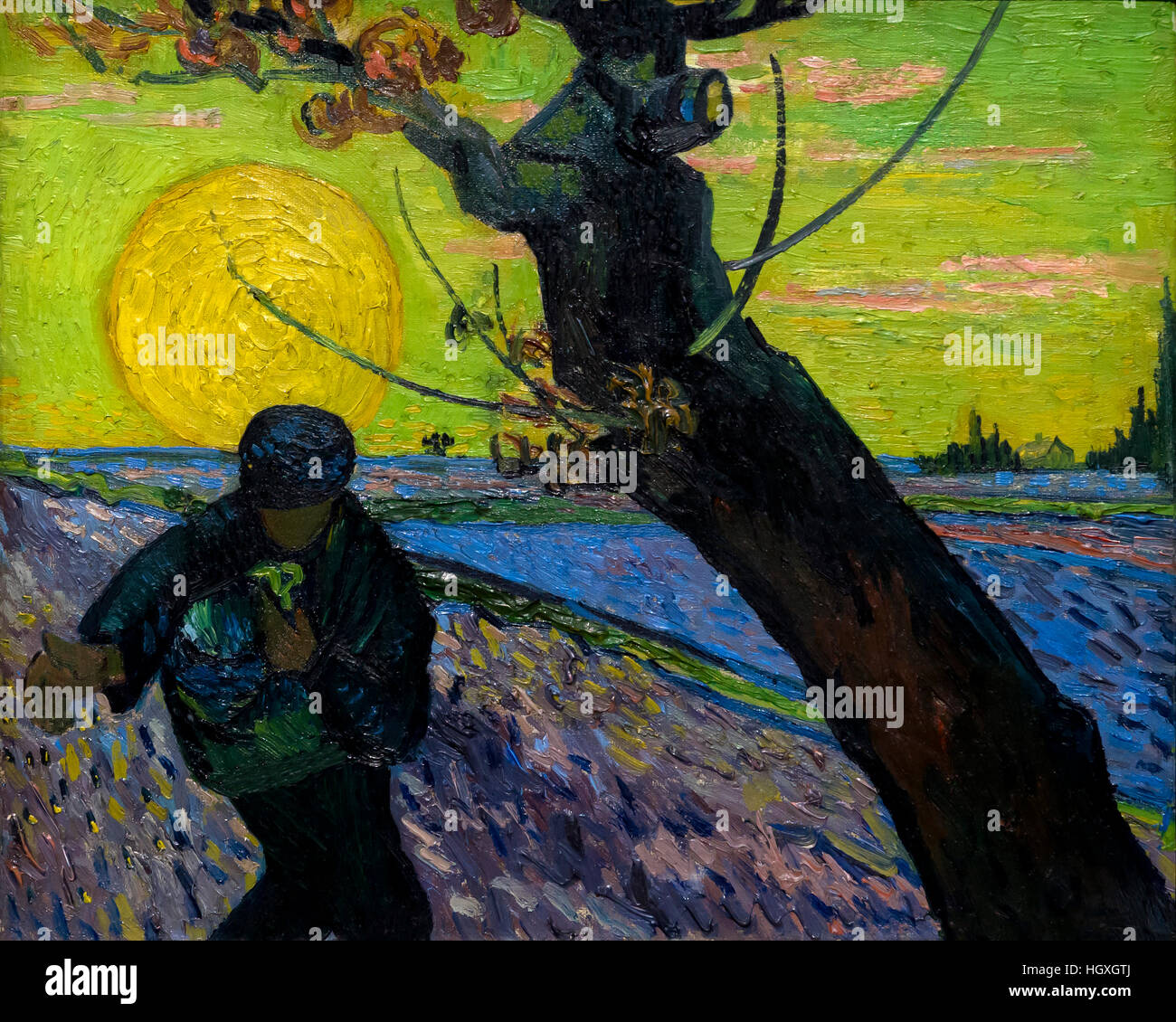 The Sower, by Vincent van Gogh, 1888, Netherlands, Europe Stock Photo ...