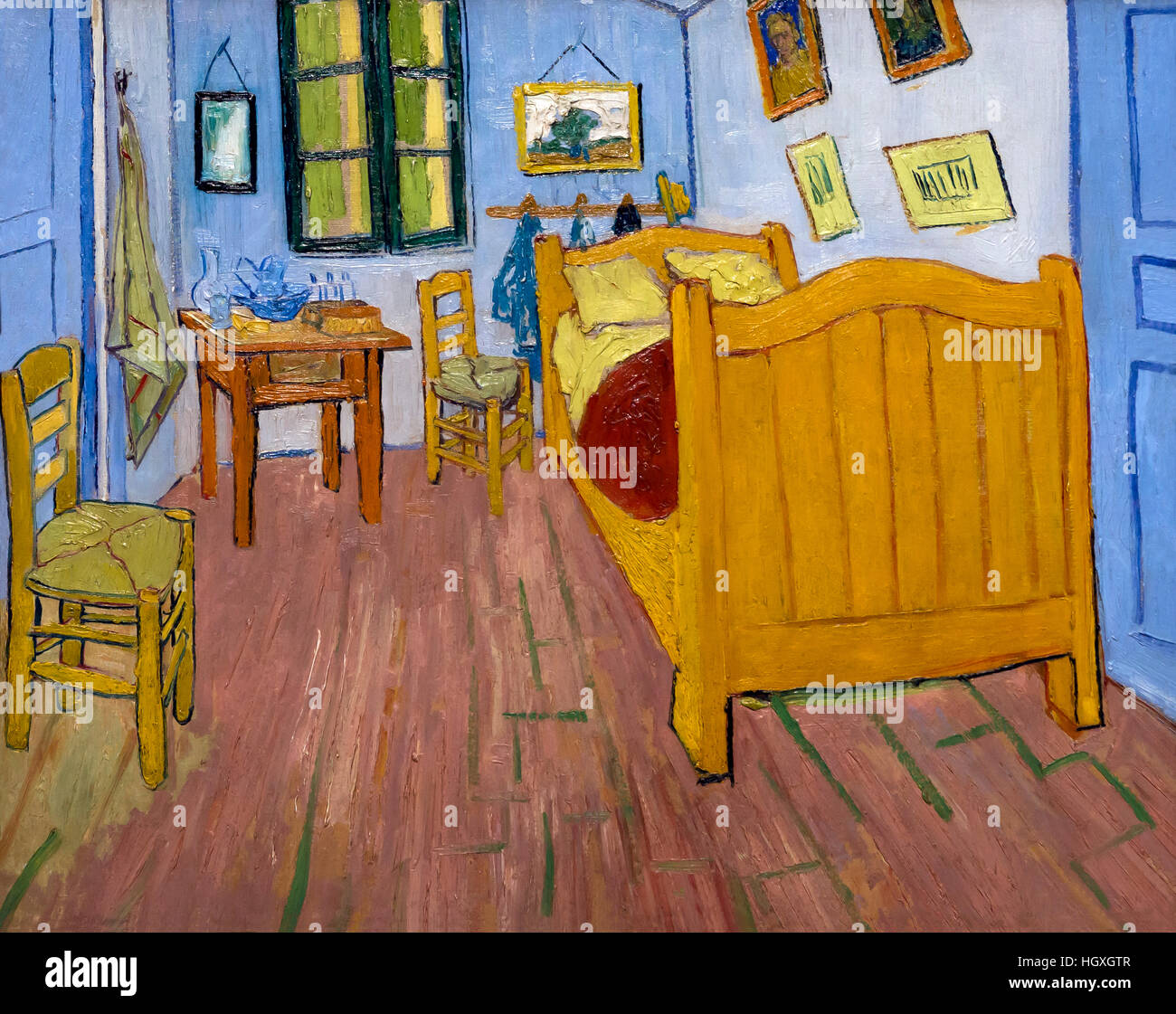 The Bedroom, by Vincent van Gogh, 1888, Netherlands, Europe Stock Photo ...