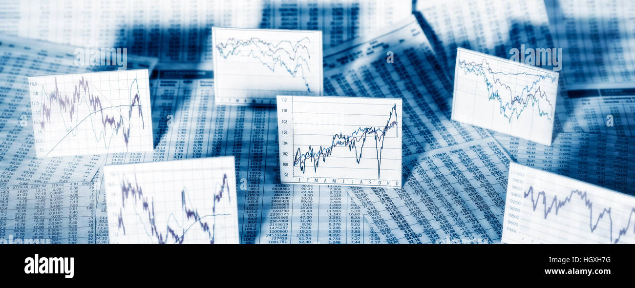 Course tables and charts with stock market prices Stock Photo - Alamy