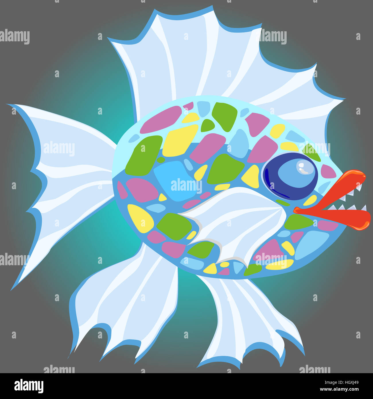 Sharp teeth cartoon hi-res stock photography and images - Alamy