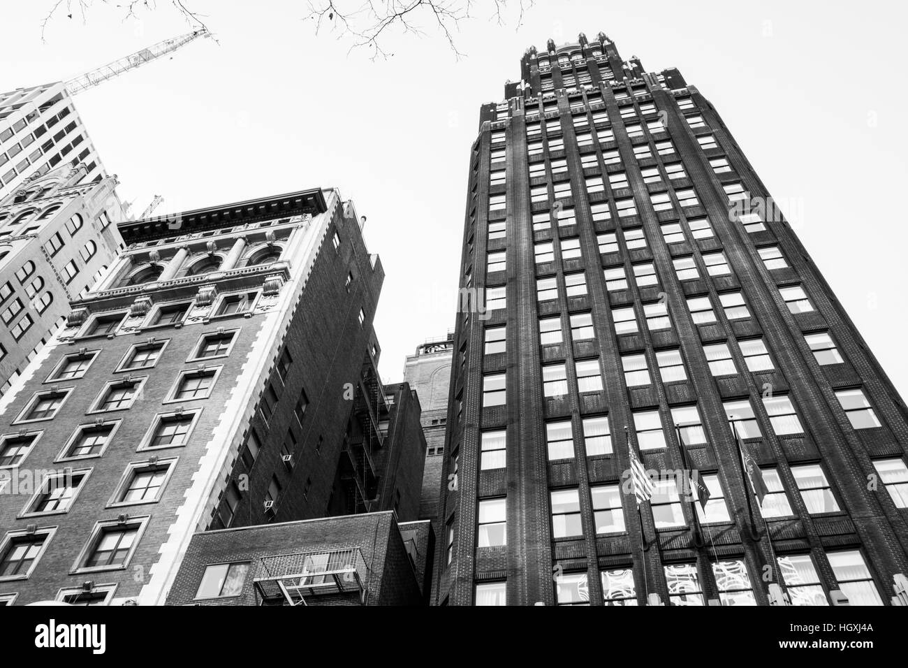 Beautiful Buildings in Manhattan, New York, bottom view for wallpapers ...
