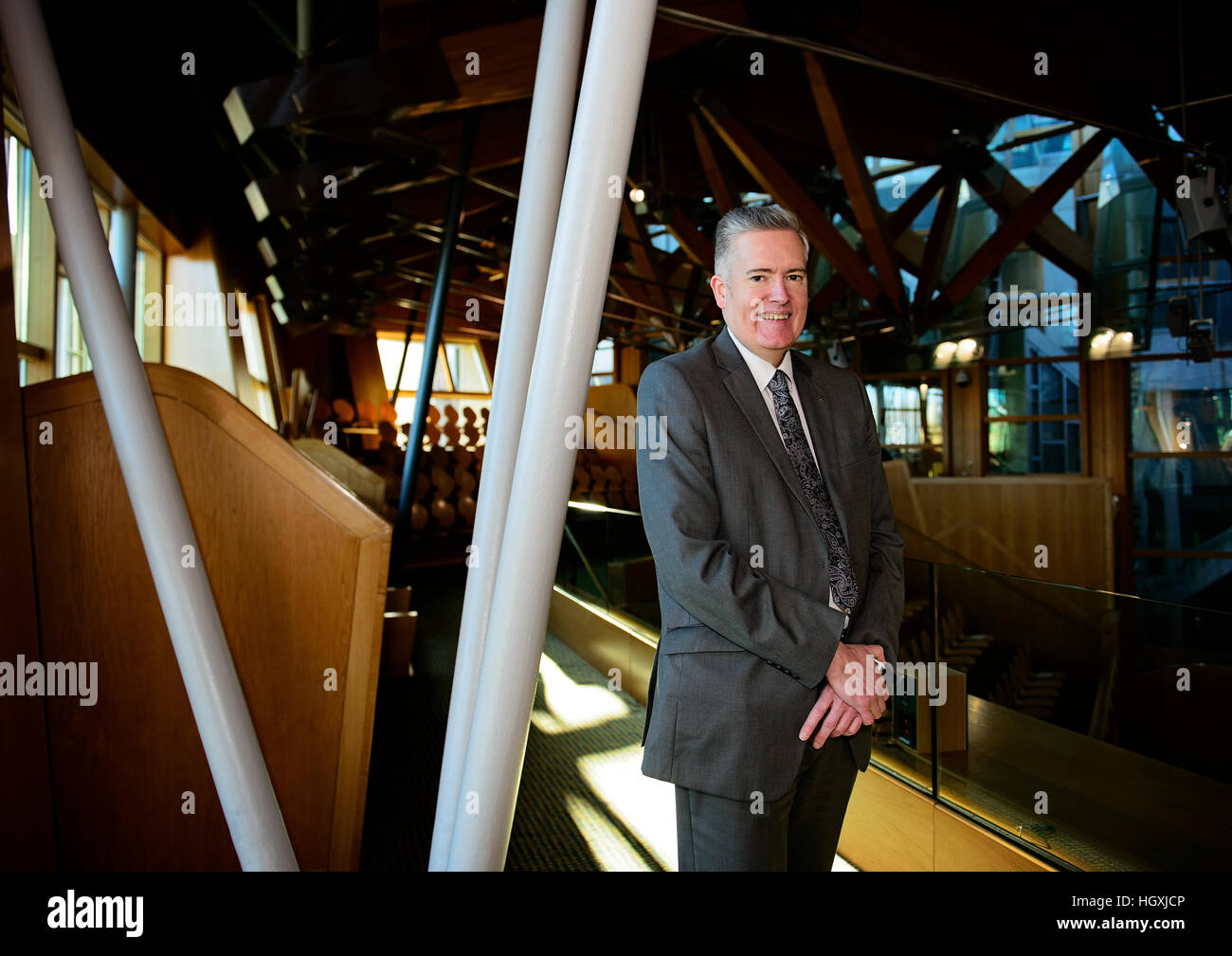 Scottish parliament debating chamber hi-res stock photography and ...