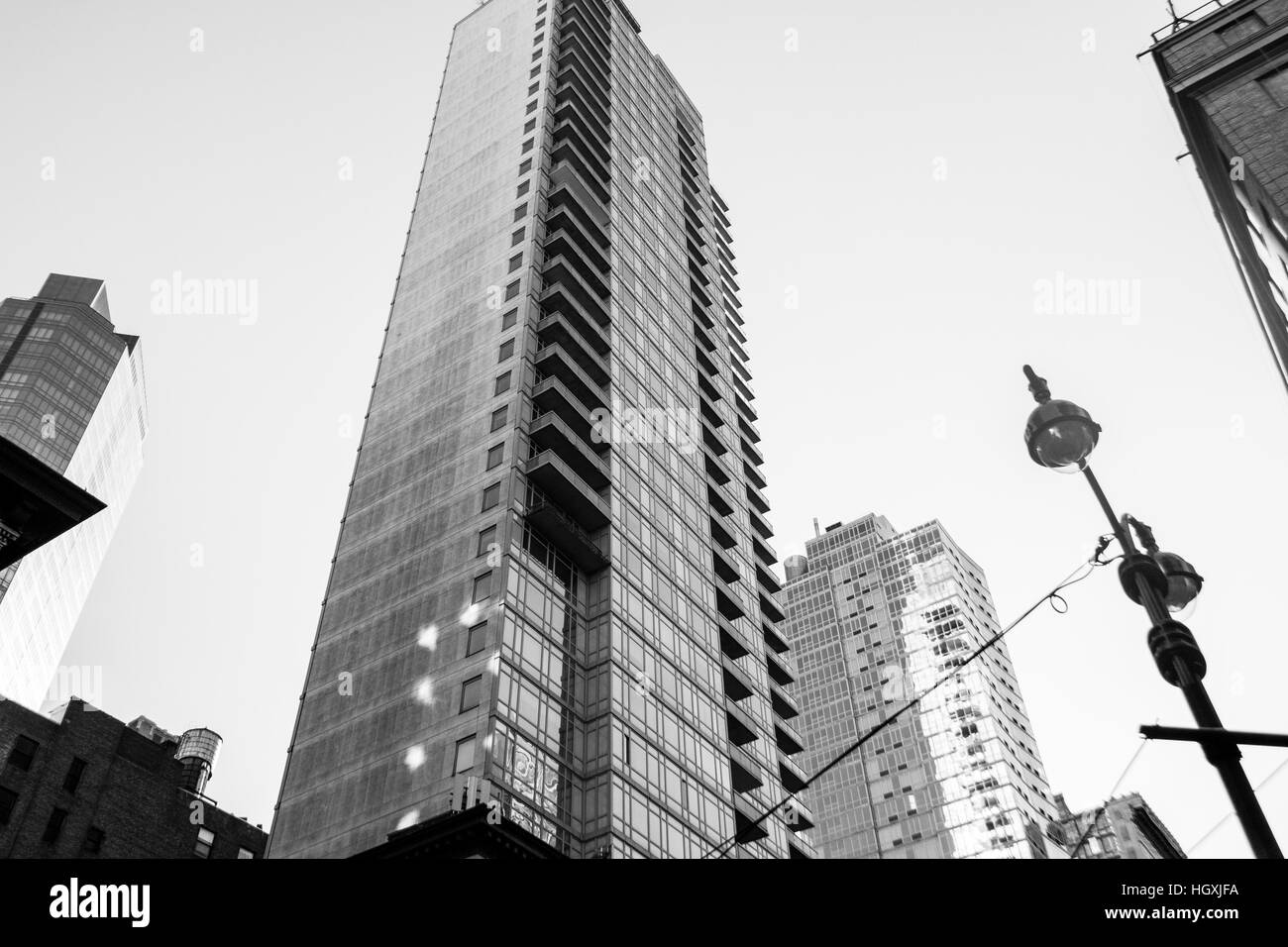 Beautiful Buildings in Manhattan, New York, bottom view for wallpapers ...