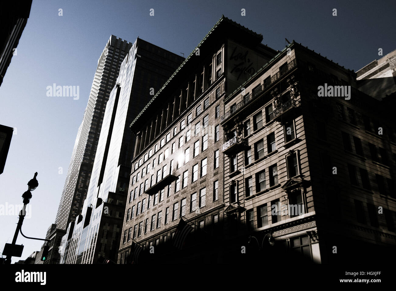 Beautiful Buildings in Manhattan, New York, bottom view for wallpapers ...