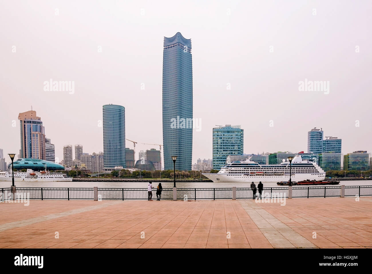 Downtown Shanghai Bund architecture Stock Photo - Alamy