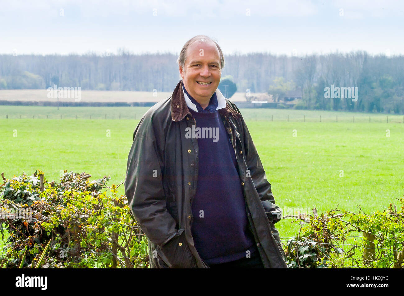 Actor Charles Collingwood, Brian Aldridge from "The Archers", at home ...