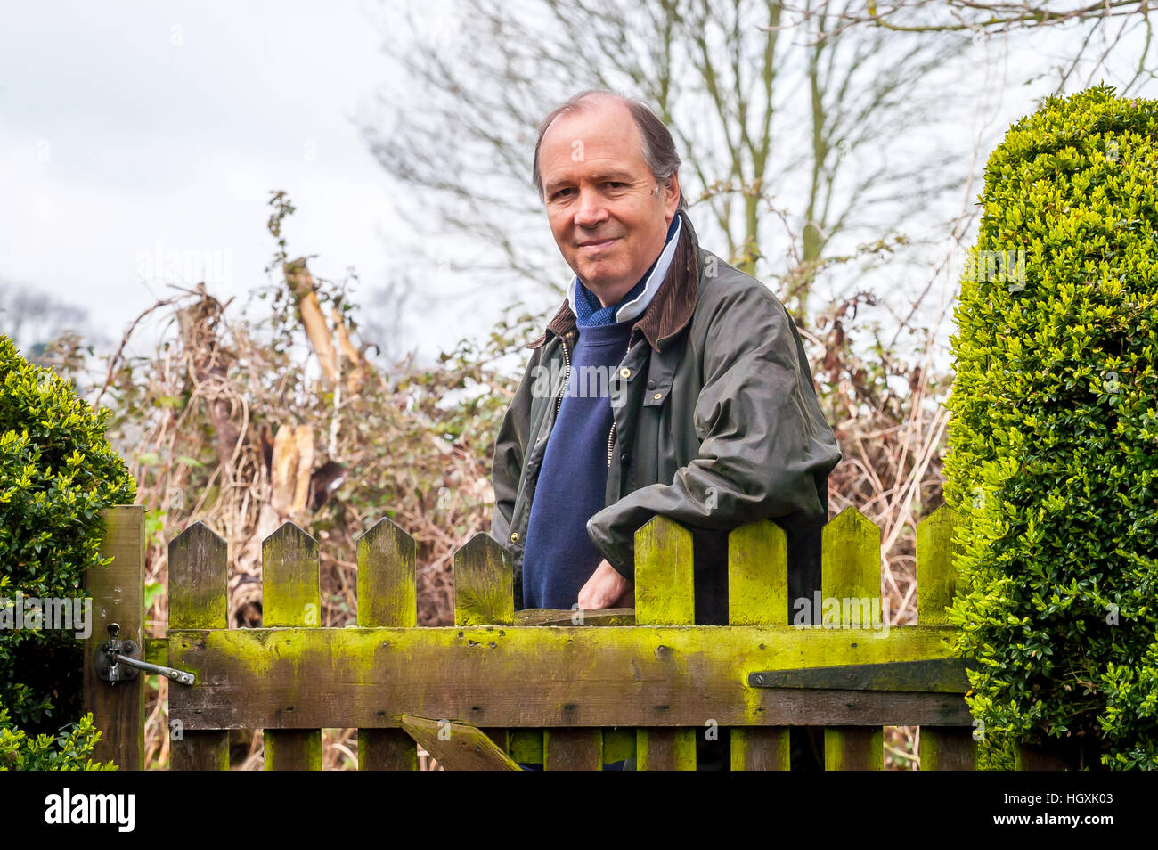 Actor Charles Collingwood, Brian Aldridge from "The Archers", at home ...