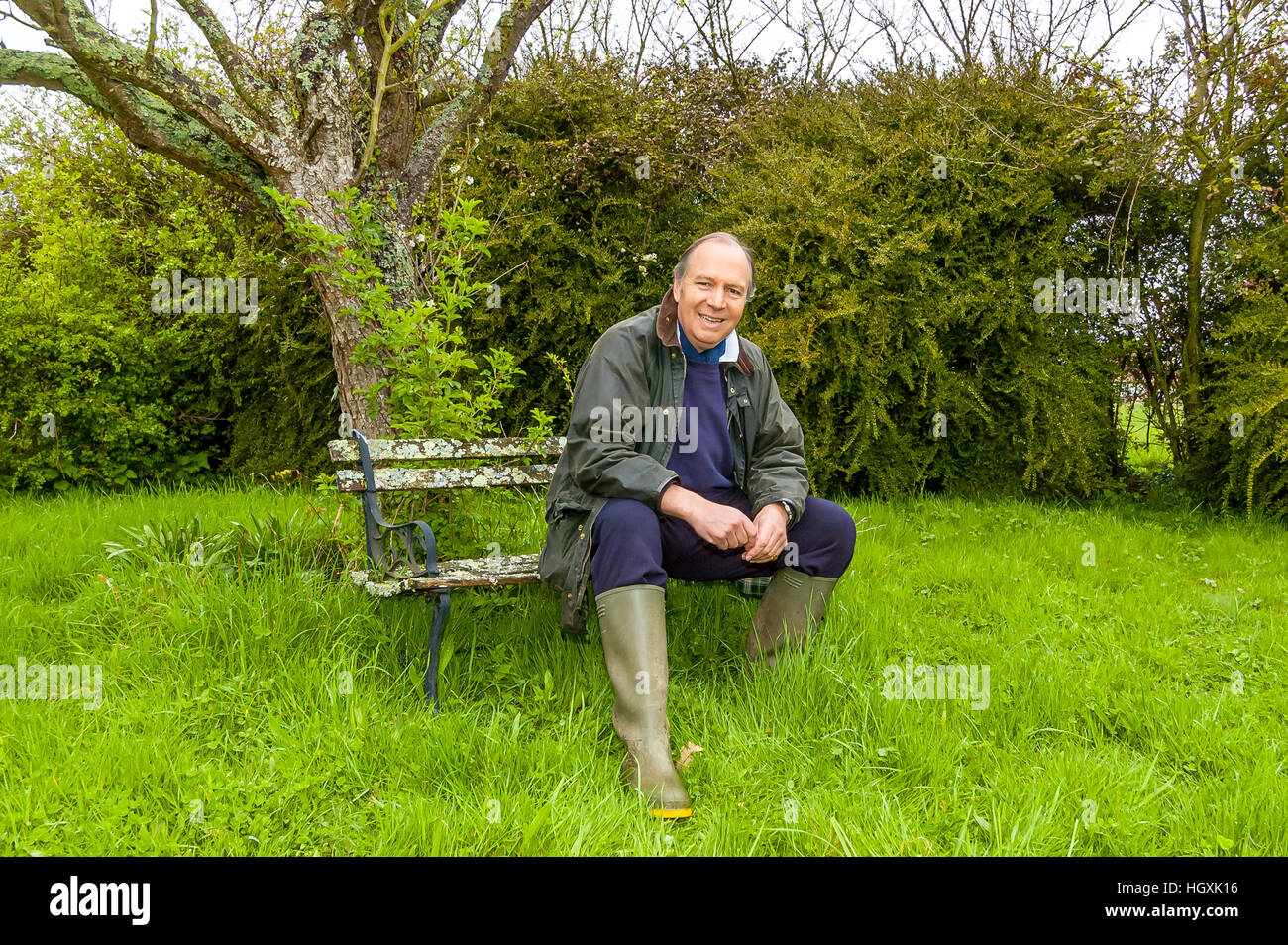Actor Charles Collingwood, Brian Aldridge from "The Archers", at home ...