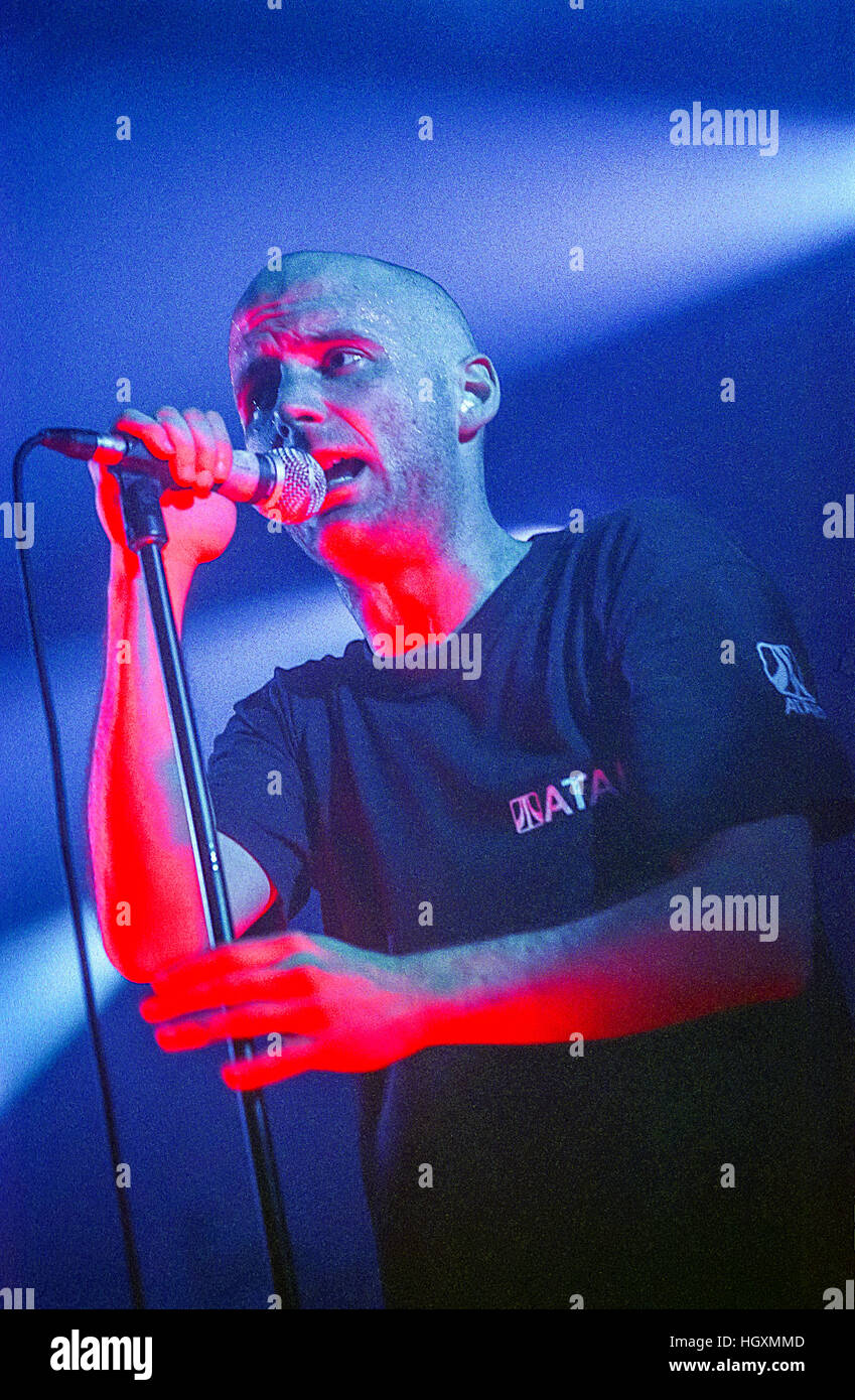 Musician Moby performing live at Concorde II in Brighton, East Sussex ...