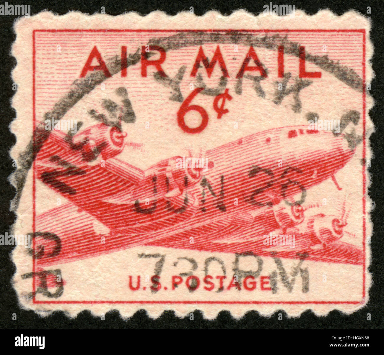 Us Postage Stamp Air Mail High Resolution Stock Photography and Images ...