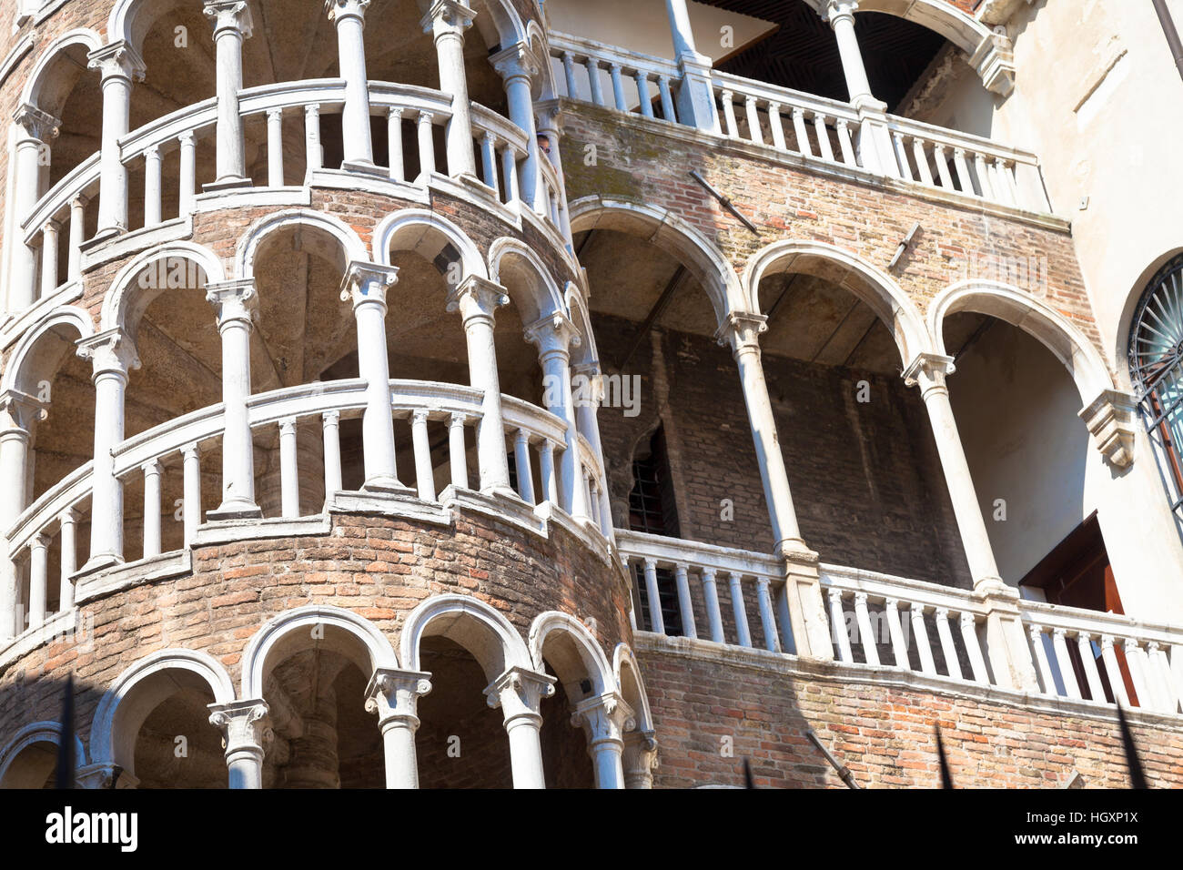 Scala Contarini del Bovolo - Venezia Italy / Detail of the Scala ...