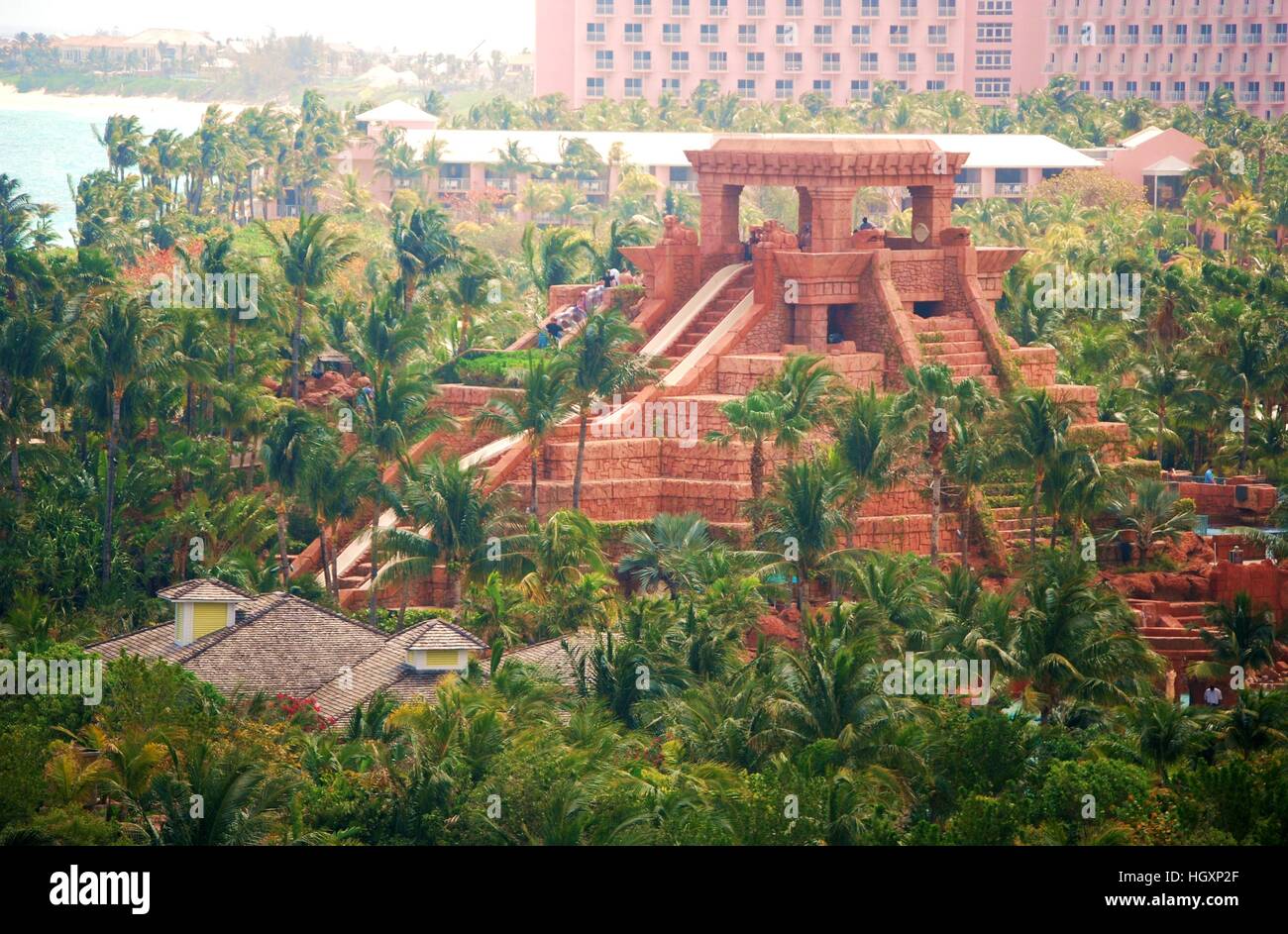 Pyramid at Atlantis resort Stock Photo - Alamy