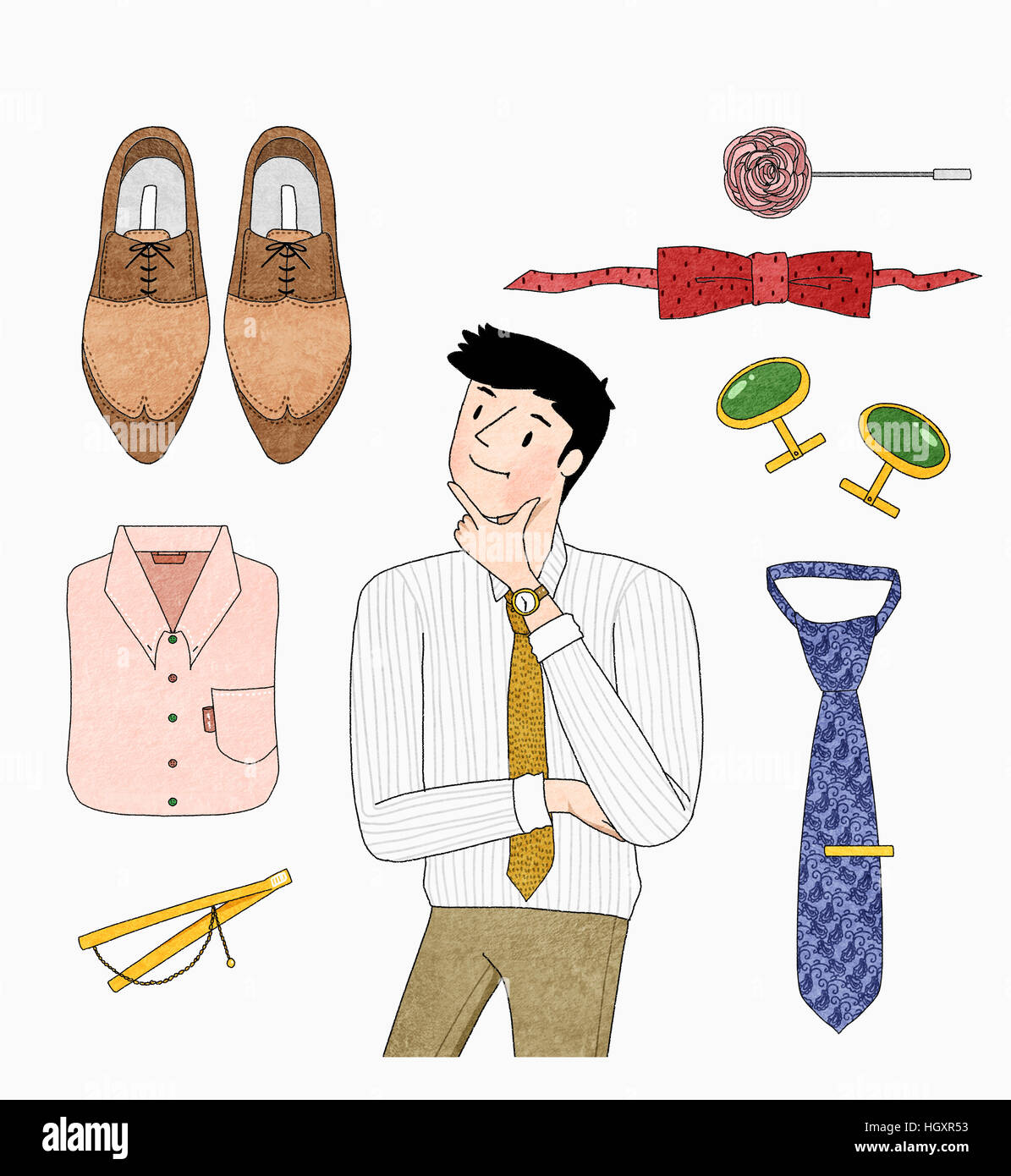 Fashion grooming trend Cut Out Stock Images & Pictures - Alamy