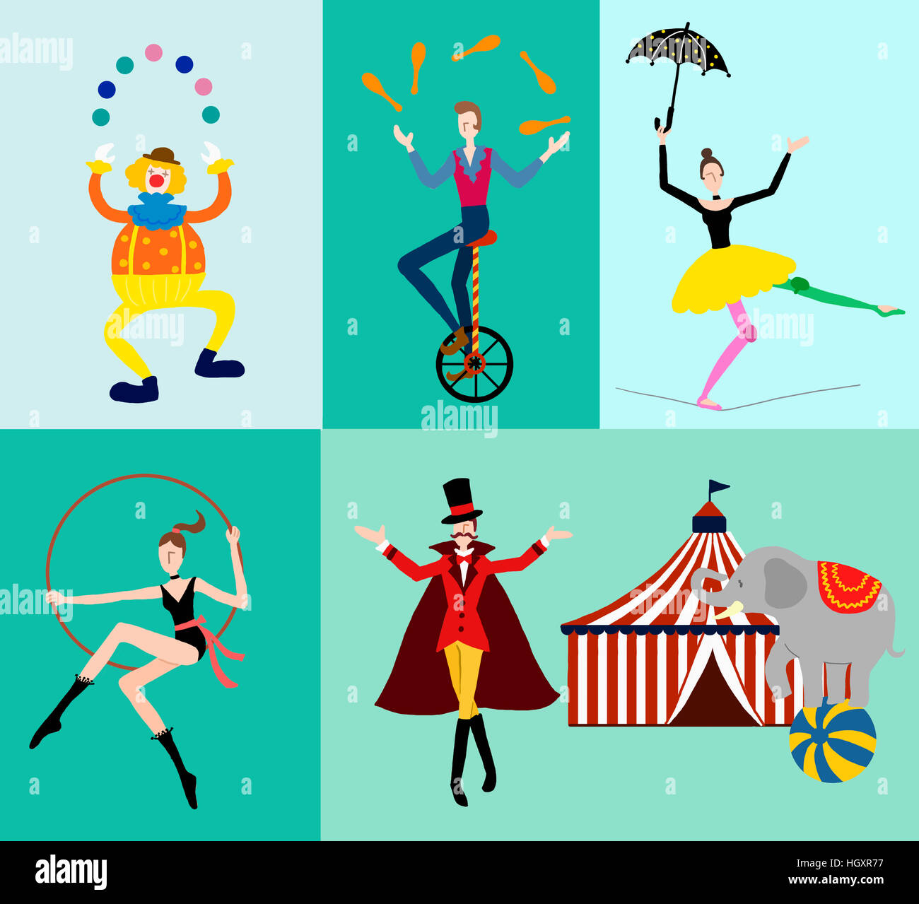 Illustration related to circus Stock Photo - Alamy