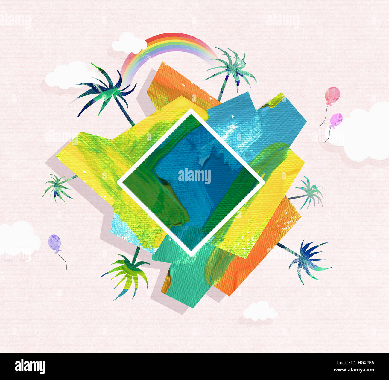 Background of summer festival Stock Photo - Alamy