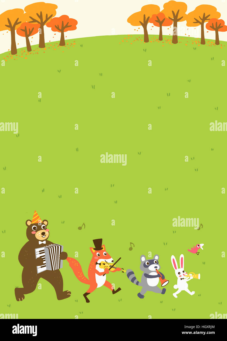 Animals playing instruments Stock Photo - Alamy