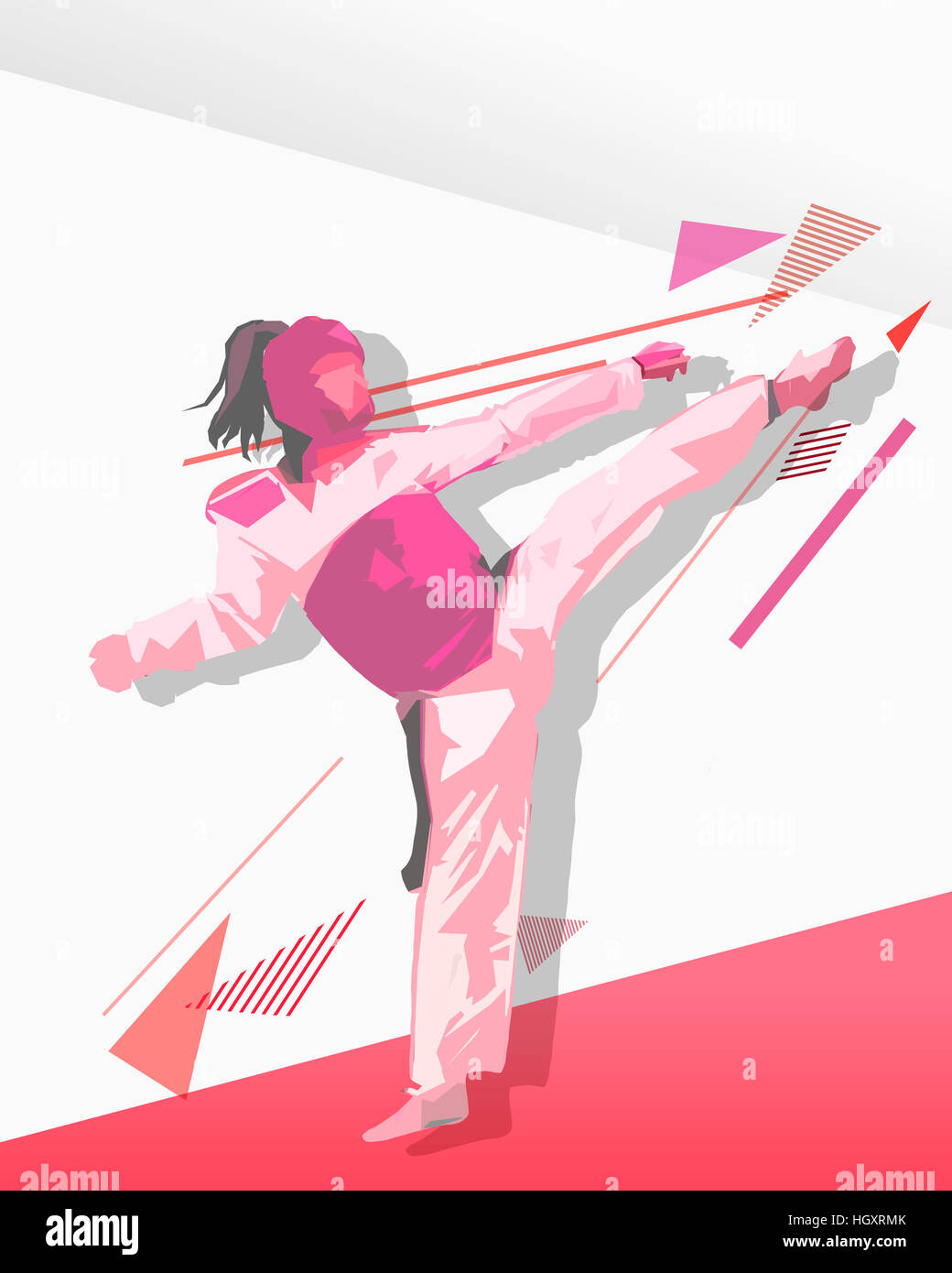 Taekwondo player hi-res stock photography and images - Alamy