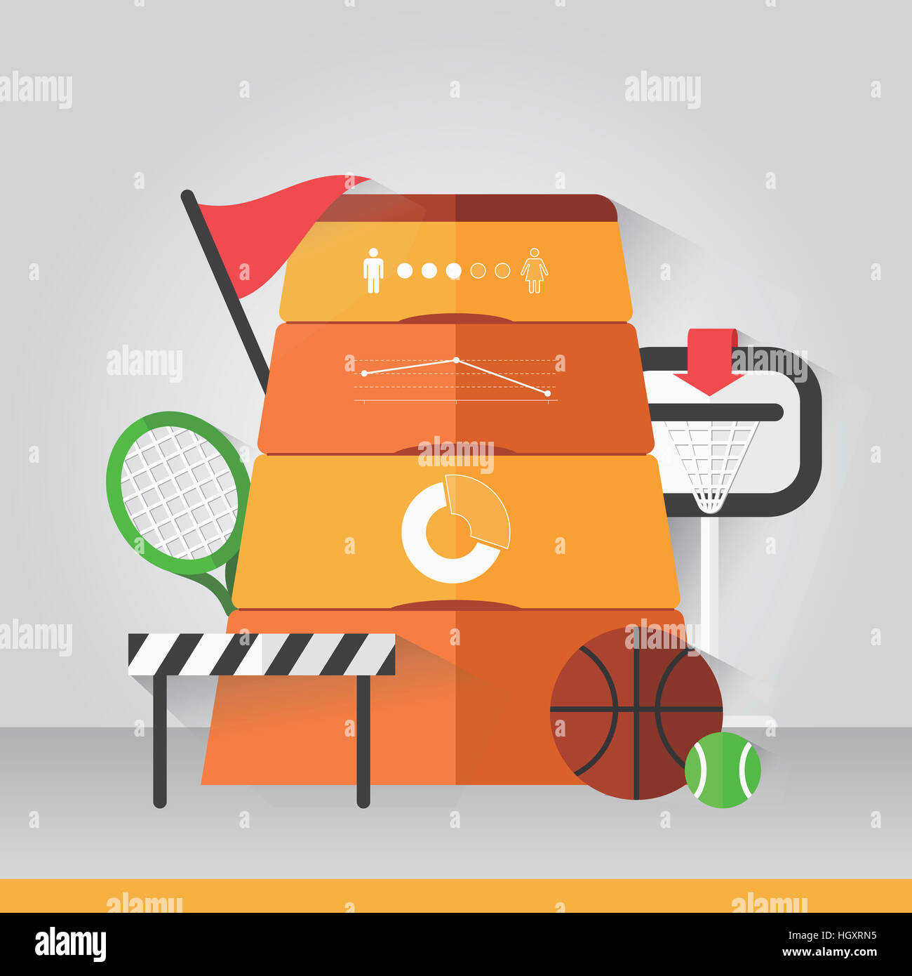 Infographic related to physical education Stock Photo - Alamy