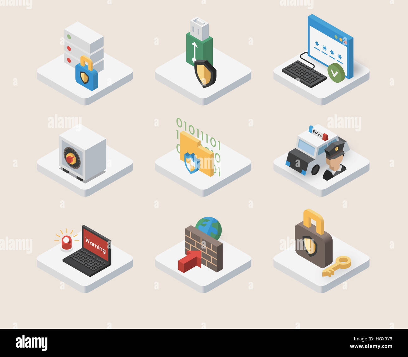 Cyber security related icons hi-res stock photography and images - Alamy