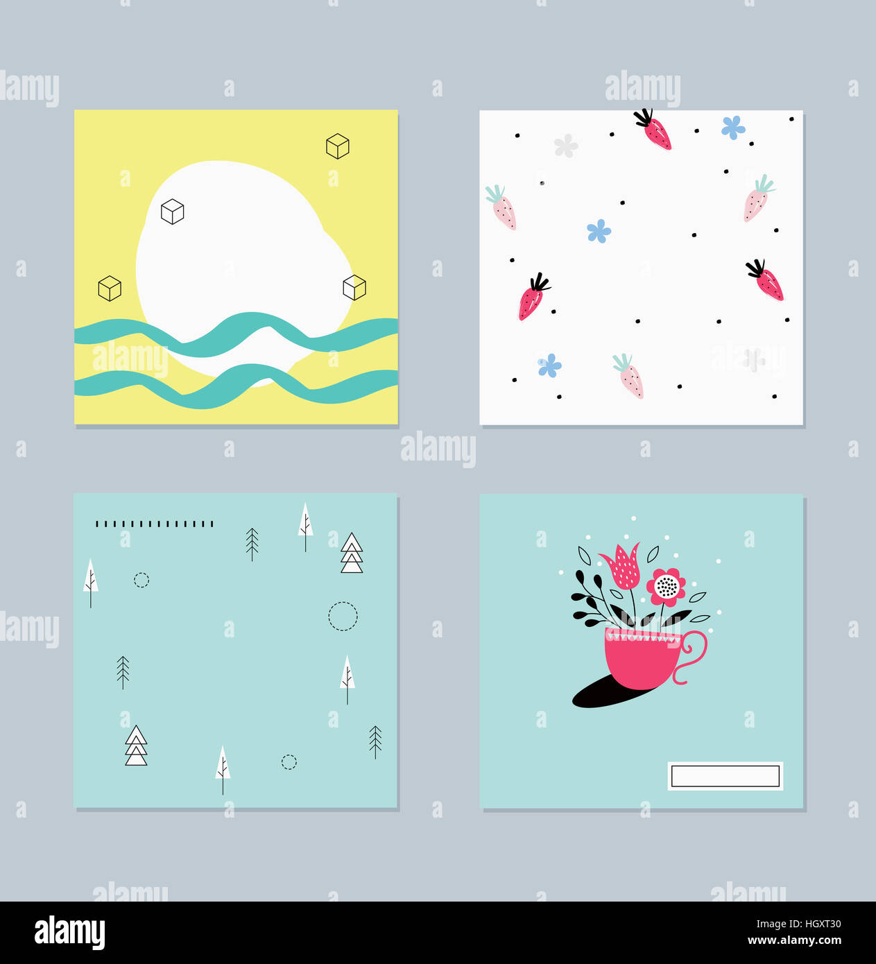 Various patterns for cards Stock Photo - Alamy
