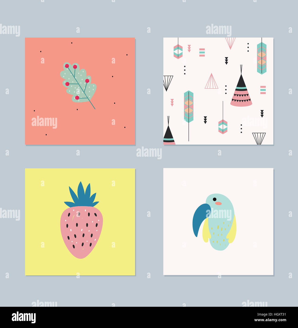 Various patterns for cards Stock Photo - Alamy