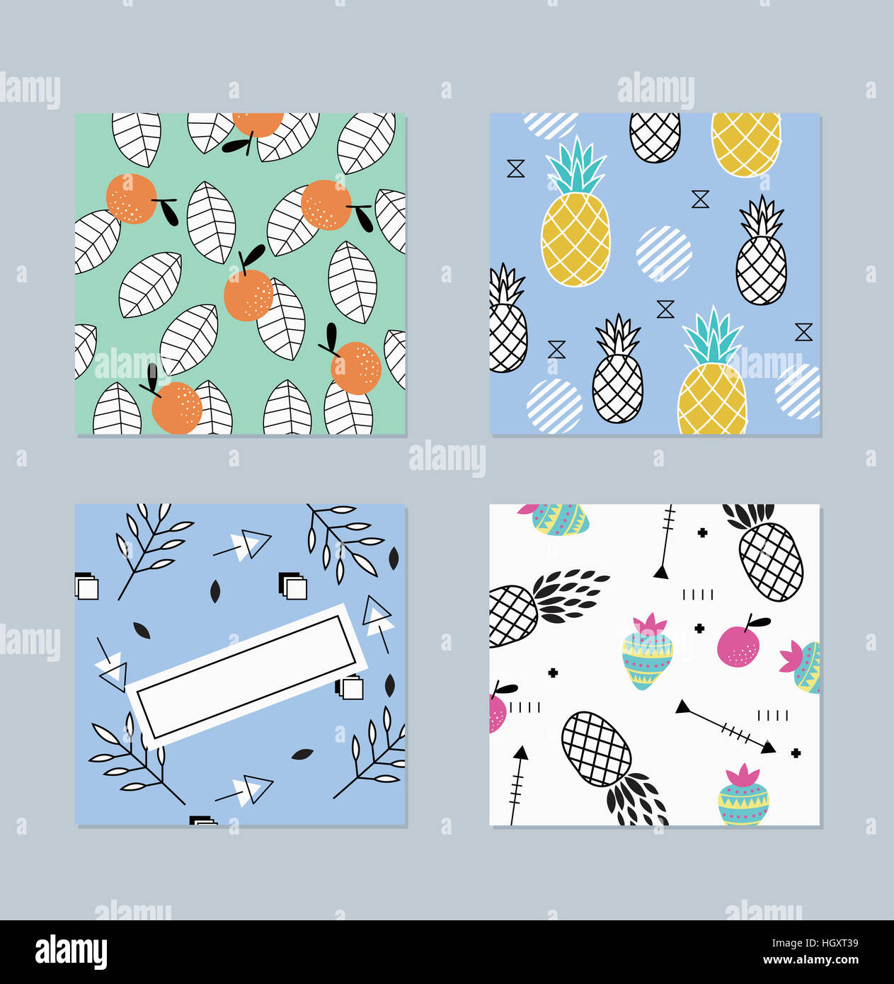 Various patterns for cards Stock Photo - Alamy