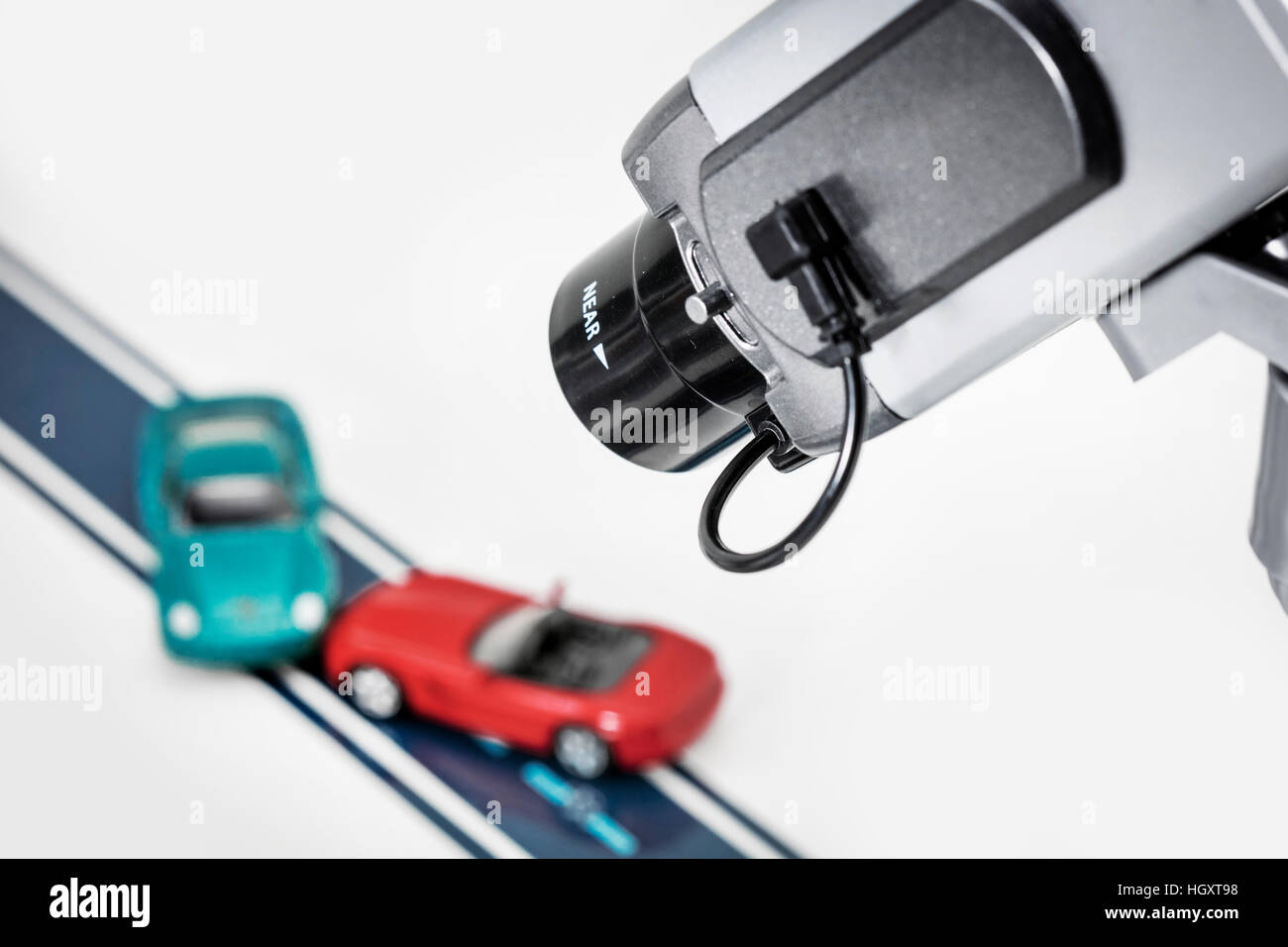 Surveillance camera watching traffic accident Stock Photo - Alamy